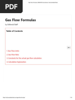 Gas Flow Rate Conversion Guide | PDF | Pressure | Transparent Materials