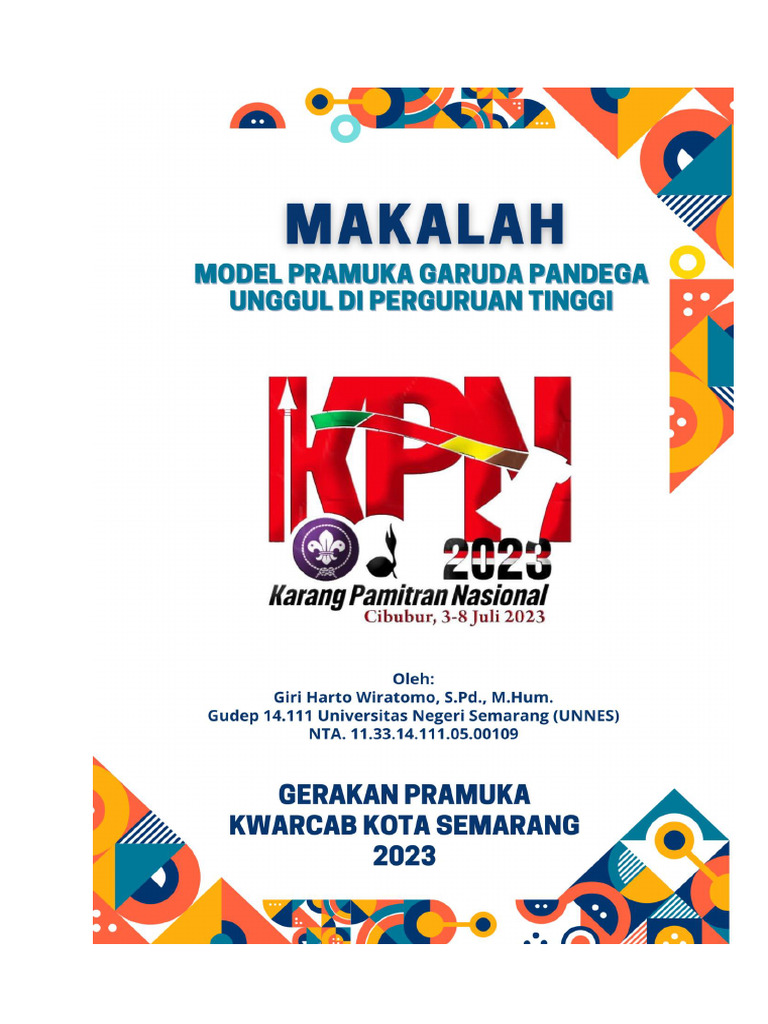 JATENG_GIRI HARTO WIRATOMO_PANDEGA_MODEL PRAMUKA GARUDA PANDEGA UNGGUL ...