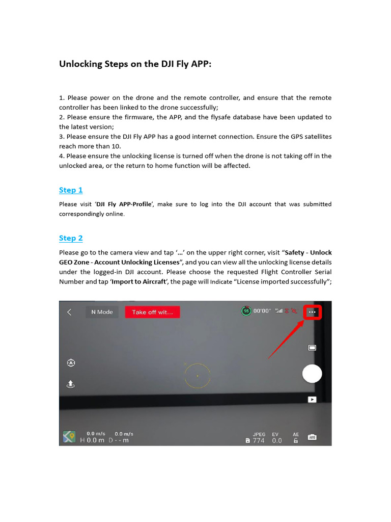 DJI Fly App: Unlocking & Troubleshooting | PDF | Mobile App ...
