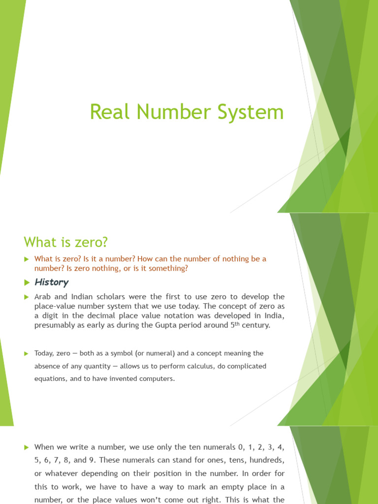 Real Number System | PDF | Numbers | Arithmetic