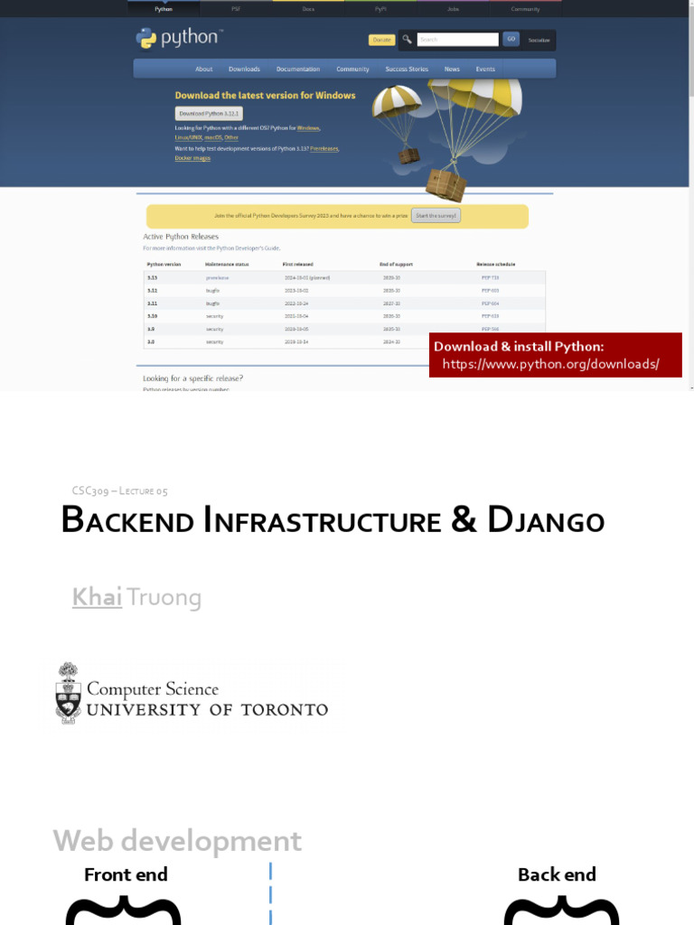 L05-Intro To Backend Infrastructure | PDF | Proxy Server | Networking