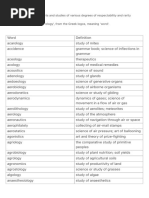 Word Root - Logy - Example Words With Sentences | PDF | Zoology | Science