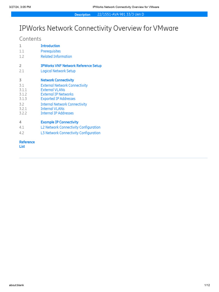 IPWorks Network Connectivity Overview For VMware | PDF | Router (Computing) | Ip Address