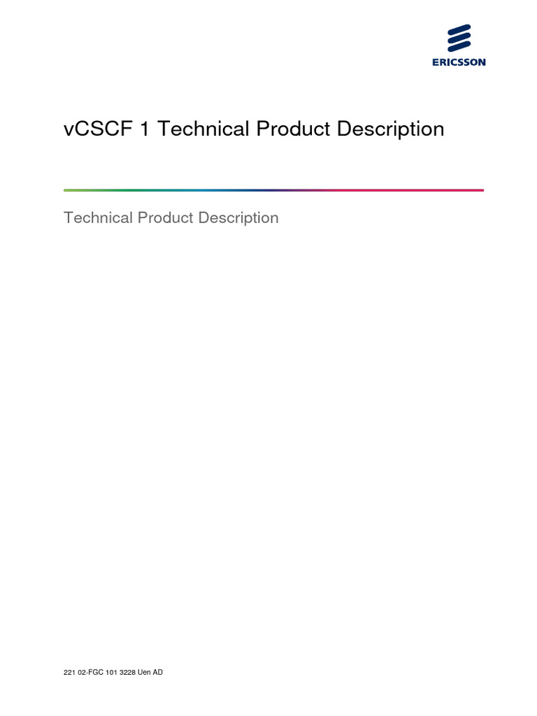 VCSCF Desciption | PDF | Ip Multimedia Subsystem | Session Initiation ...