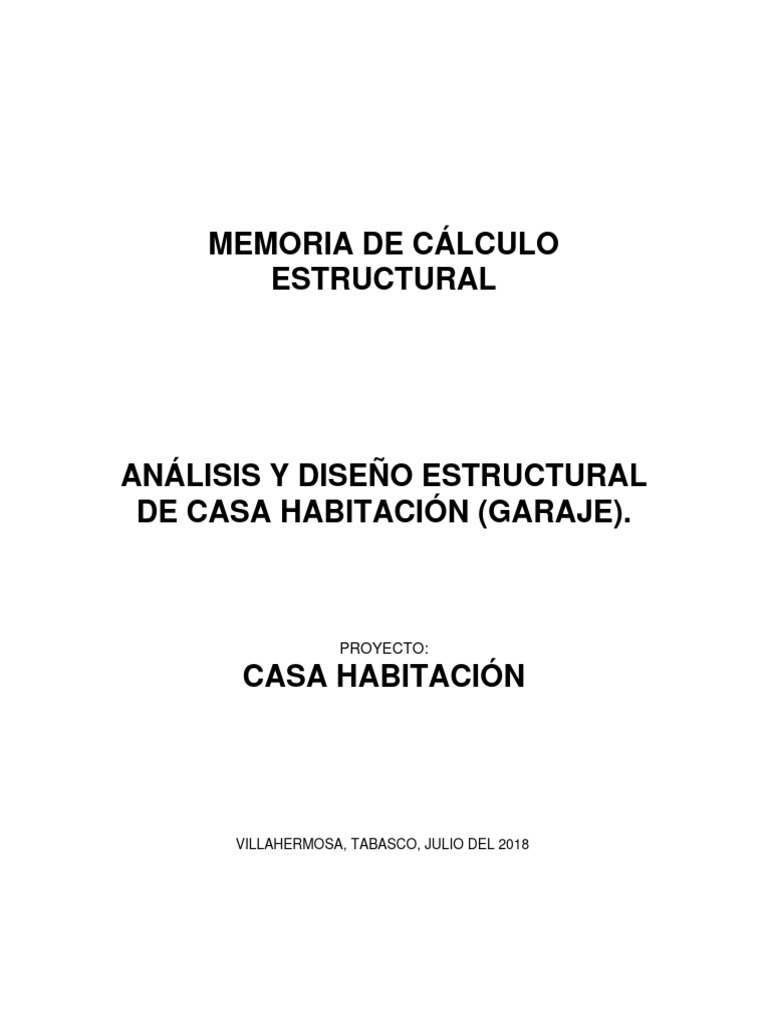 MEMORIA DE CÁLCULO ESTRUCTURAL | PDF | Hormigón | Fundación (Ingeniería)