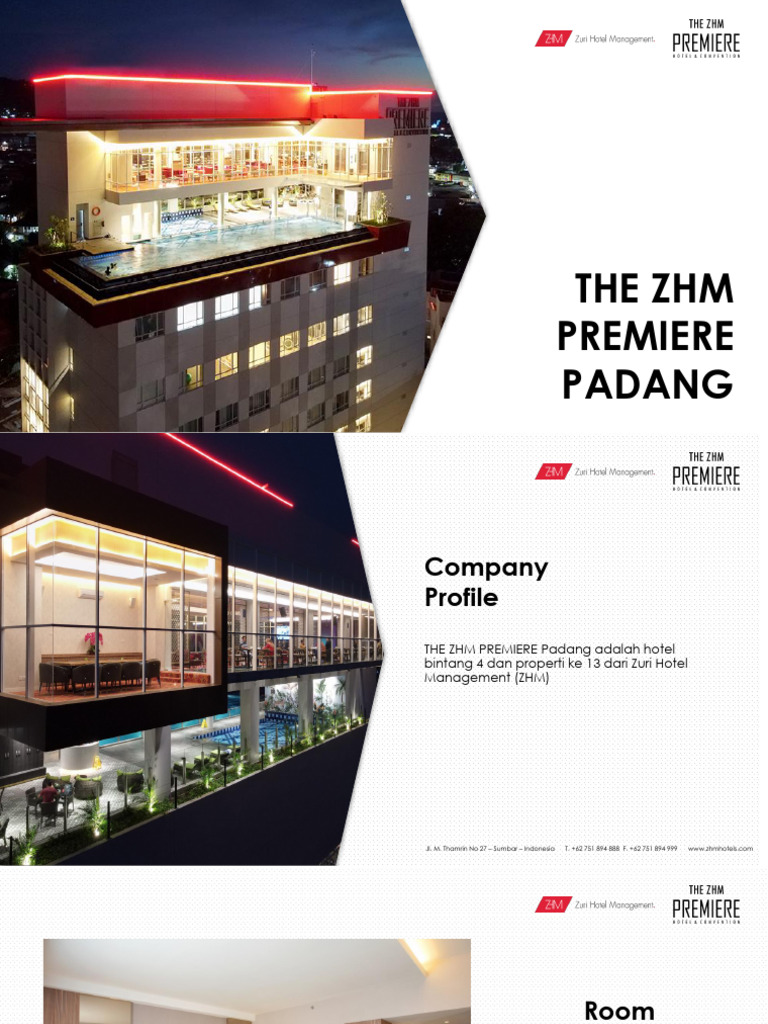 Company Profile The ZHM Premiere Hotel Padang | PDF