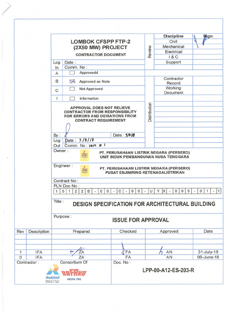 Attach-3 - Design Spec. For Architectural Building | PDF
