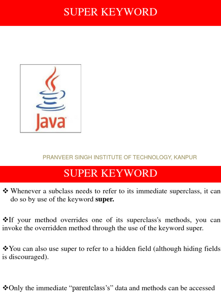 Super Java | PDF | Inheritance (Object Oriented Programming) | Models Of Computation