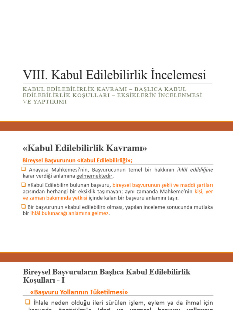 Konu - Kabul Edilebilirlik Ä°ncelemesi | PDF