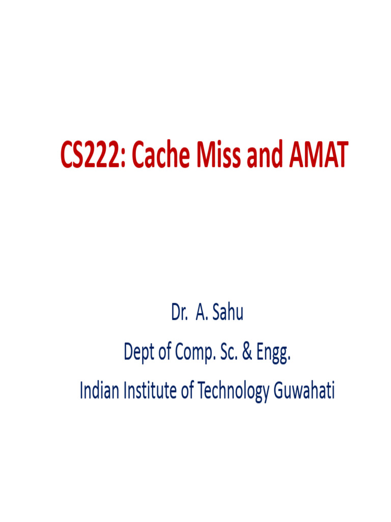 Lec 31 | PDF | Cpu Cache | Computer Hardware