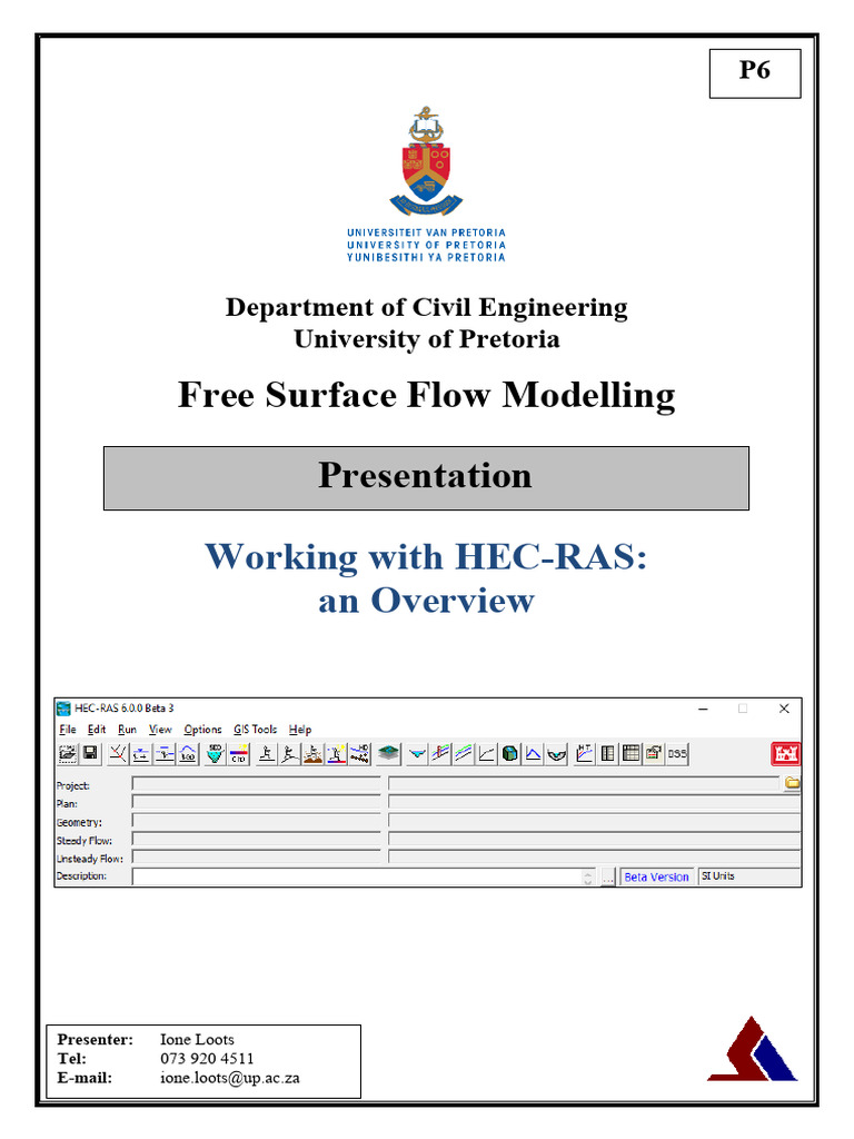 P6 - Working with HEC-RAS an overview | PDF