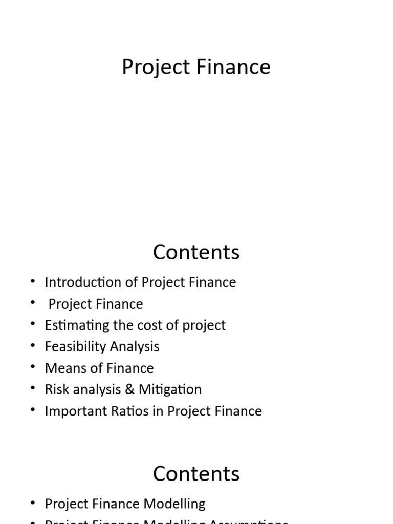 Project Finance | PDF | Project Finance | Debt