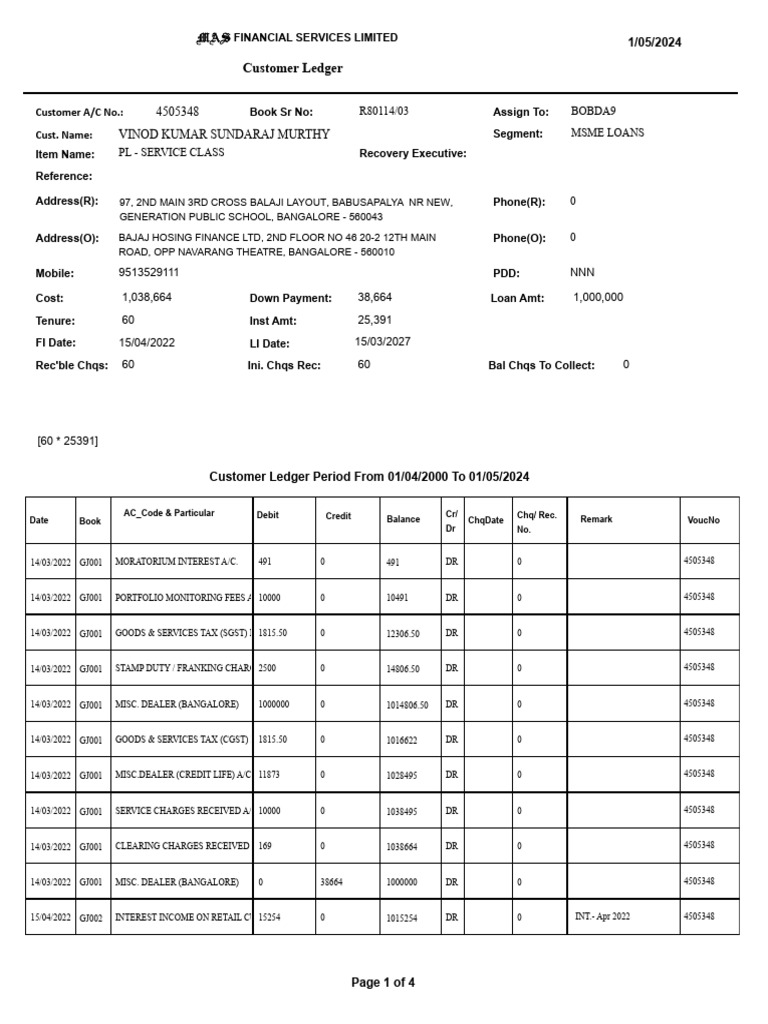 Mas Finance Soa 10L | PDF | Debits And Credits | Banking