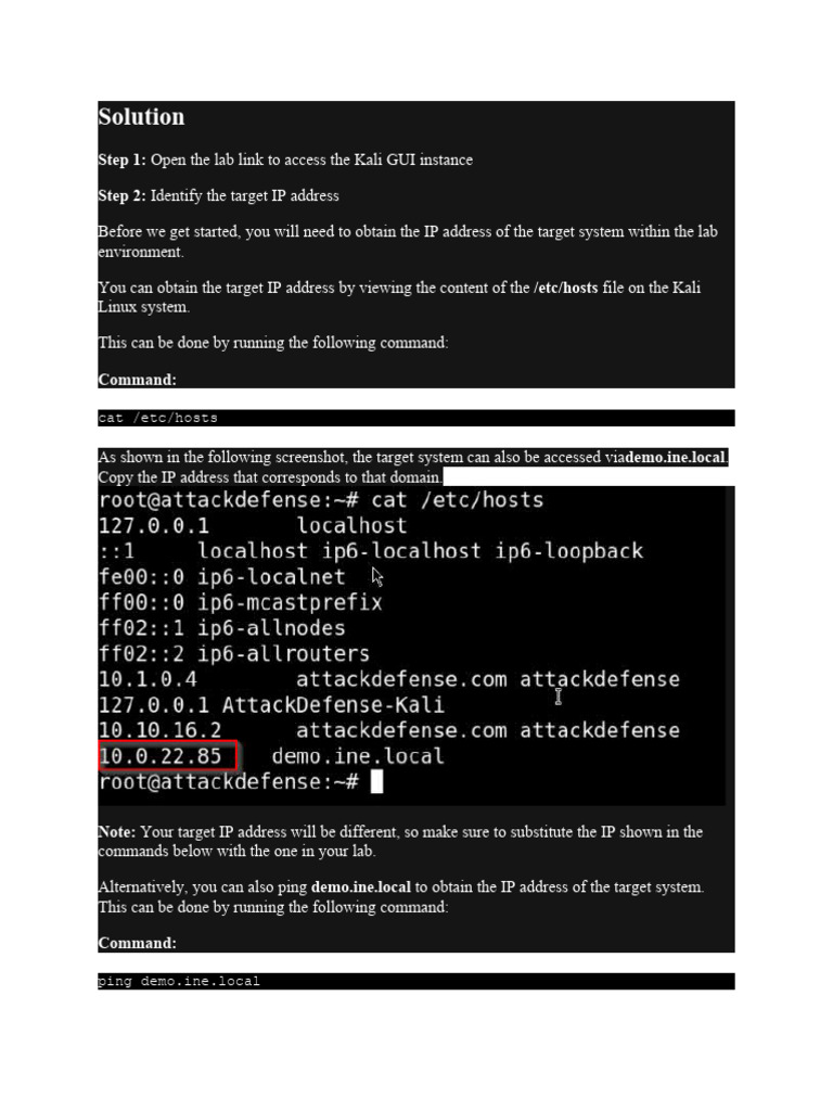 Windows Port Scan and Enumeration | PDF | World Wide Web | Internet & Web