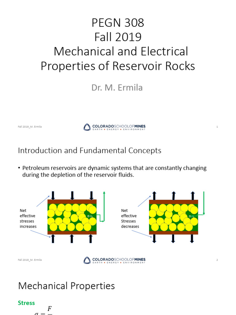 9 - Mechanical and Electrical Properties of Reservoir Rocks | PDF ...