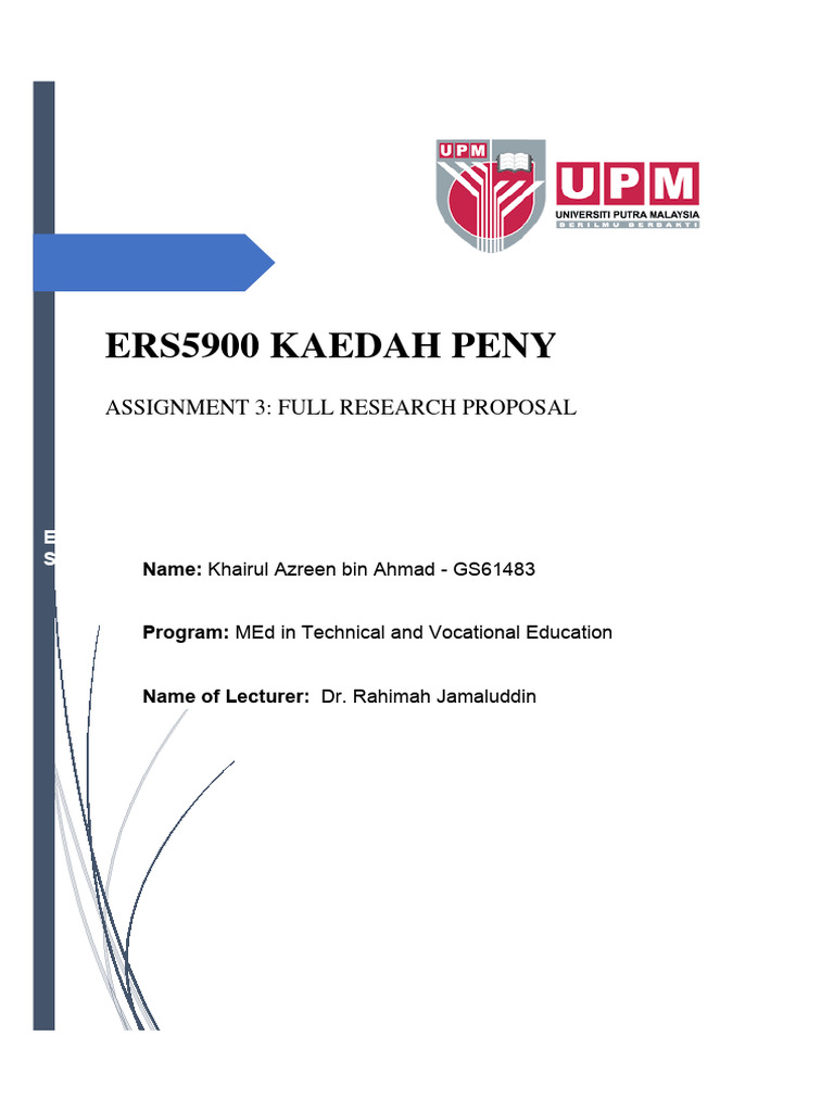 Assignment 3 GS61483 Khairul Azreen Ori | PDF