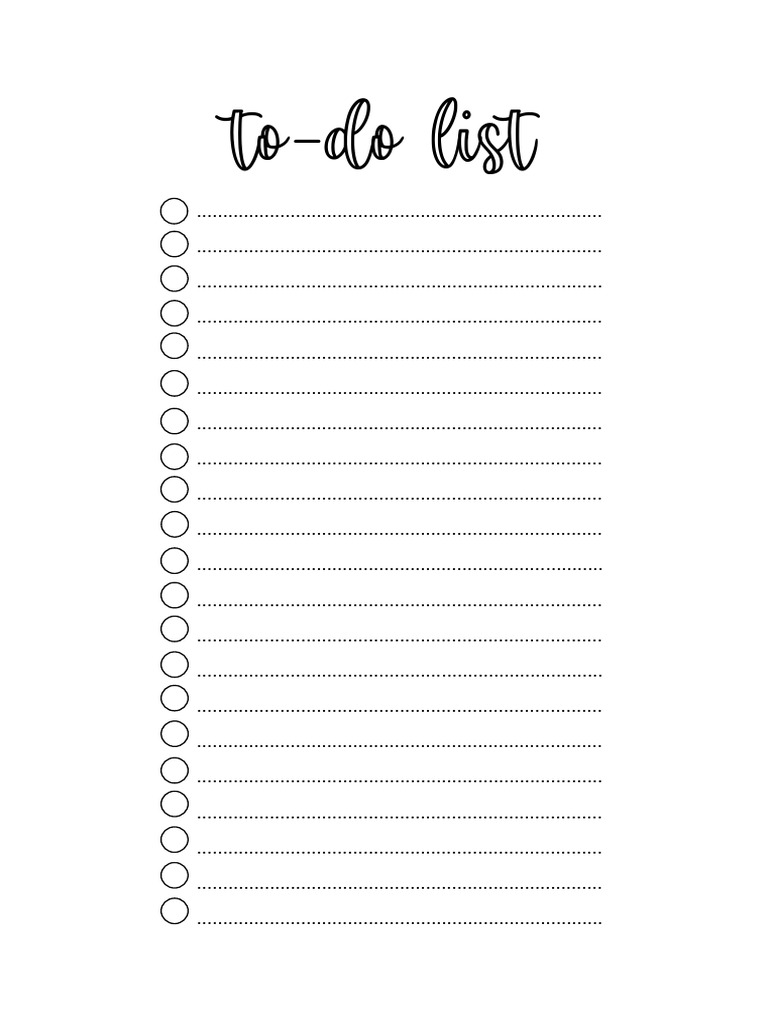 To-Do List Management Guide | PDF | Cooking, Food & Wine | Law