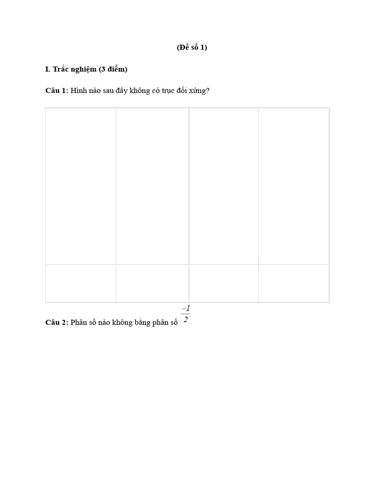 đề ktra toán 6 | PDF