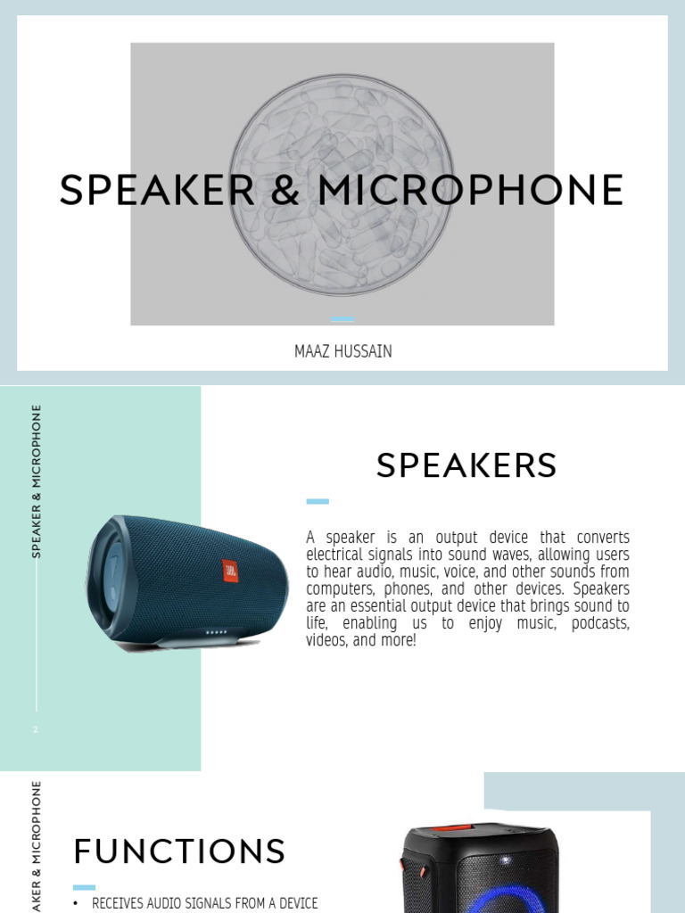 Speaker & Microphone | PDF | Loudspeaker | Microphone