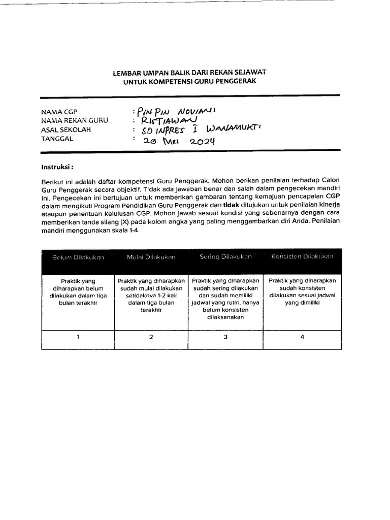 Umpan Balik Ristiawan | PDF