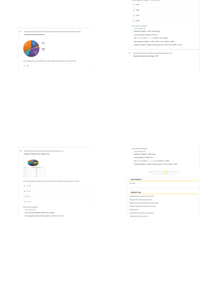 5data Interpretation Questions And Answers Free Online Practice Page 5 Pdf Pie Chart