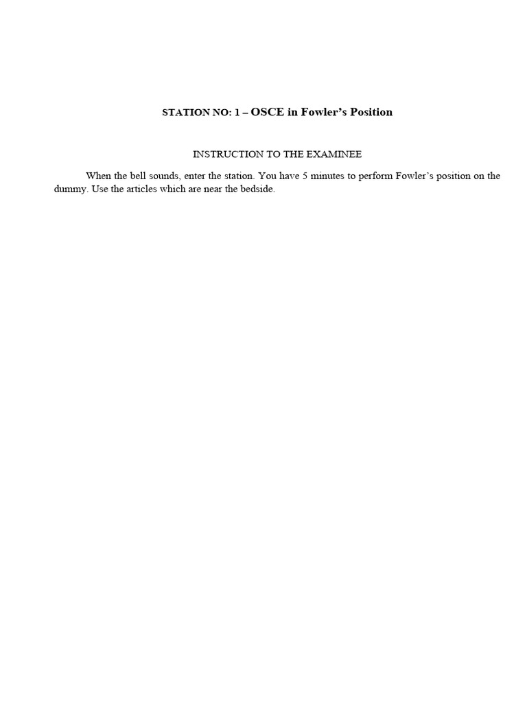 OSCE DAY 1 | PDF OSCE DAY 1 | PDF