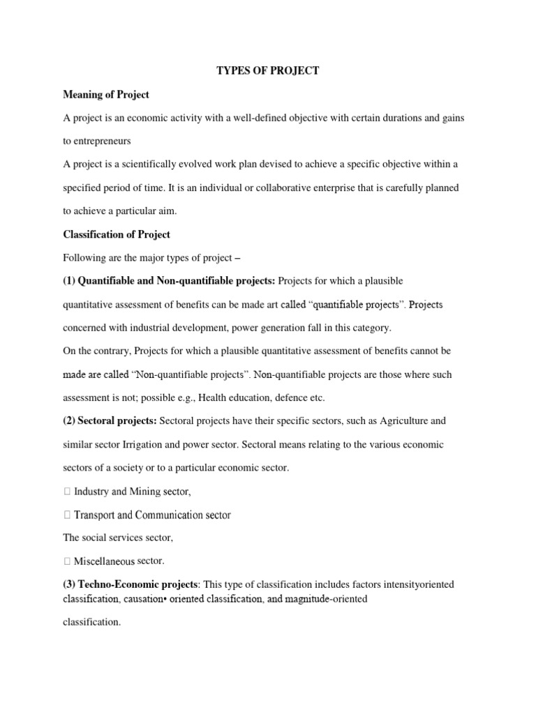 Types of Project and Process | PDF | Project Management | Economies