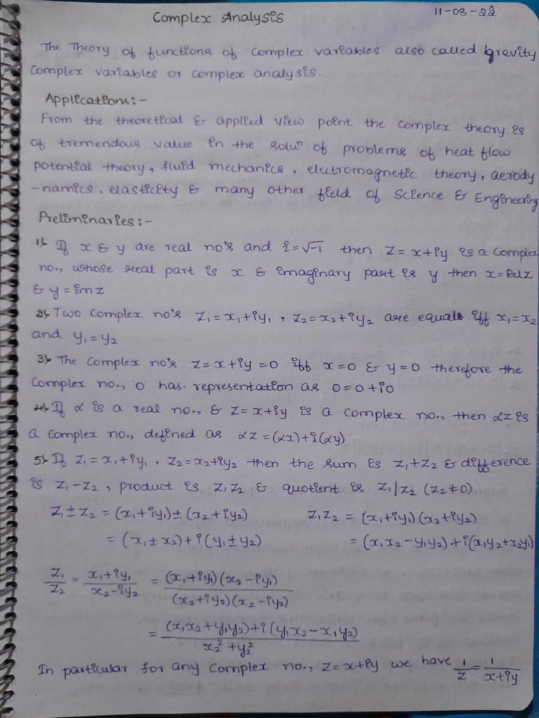 Complex Analysis-1-1 | PDF