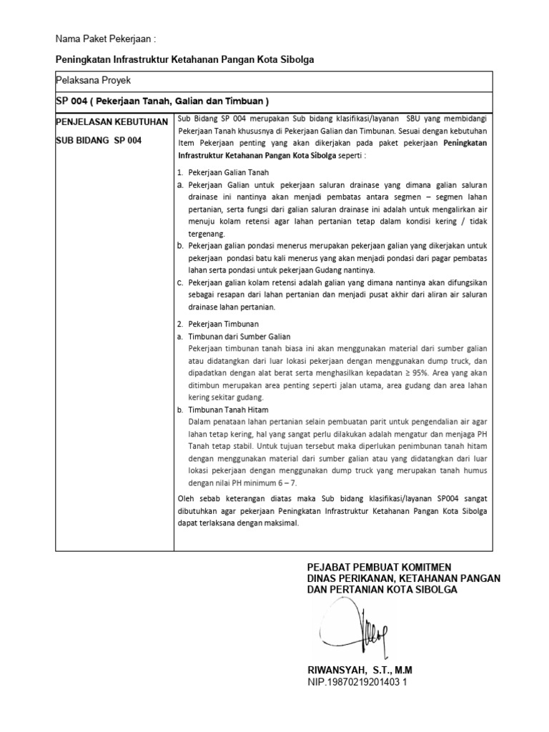 Penjelasan SBU SP 004 | PDF