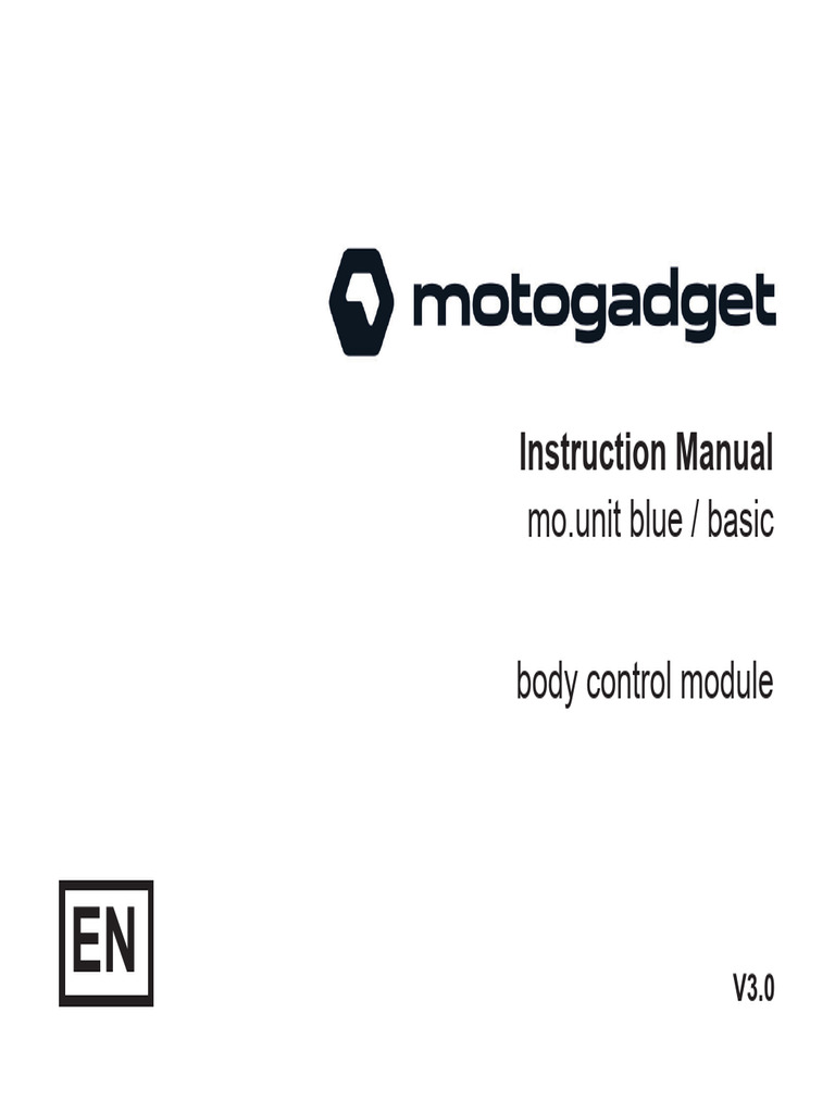 Mo - Unit Blue & Basic Manual | PDF | Electrical Connector | Relay