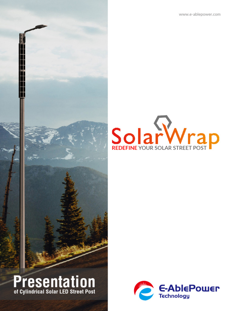 Smart Solar Street Post | PDF | Solar Panel | Lighting