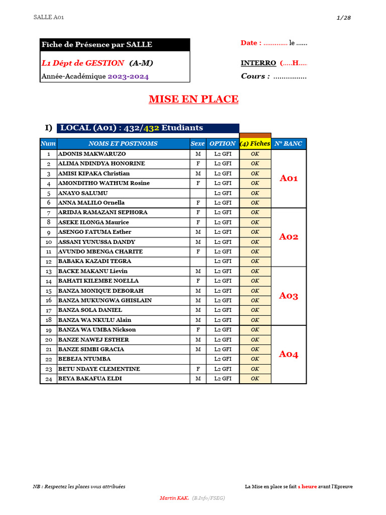 l2 Gfi (Salle A01) | PDF