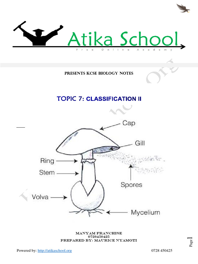 Dokumen - Tips - Presents Kcse Biology Notes Atika School | PDF | Leaf ...