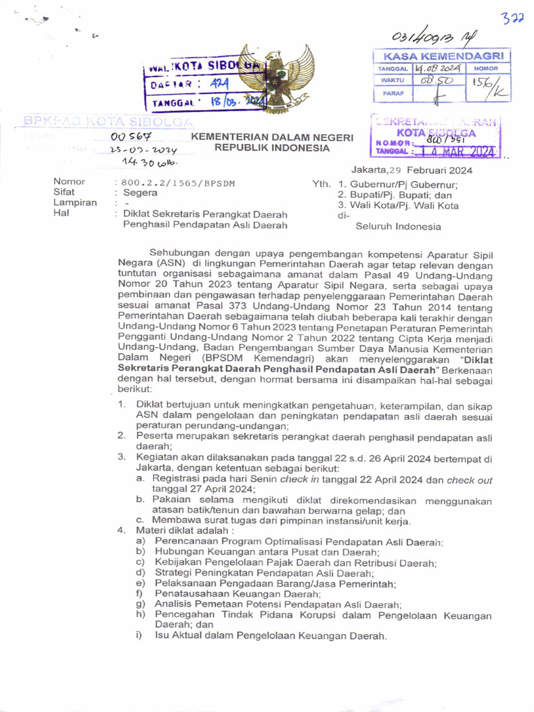 Diklat Pengelola PAD | PDF