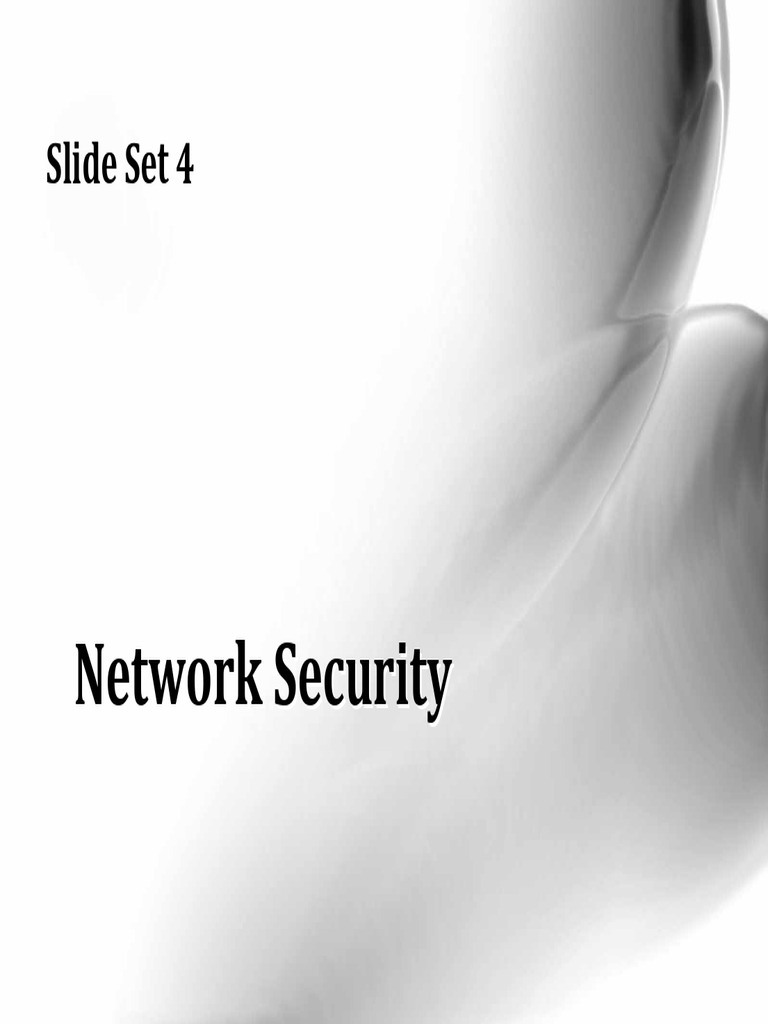 Slide Set 4-Network Security | Download Free PDF | Firewall (Computing) | Computer Network