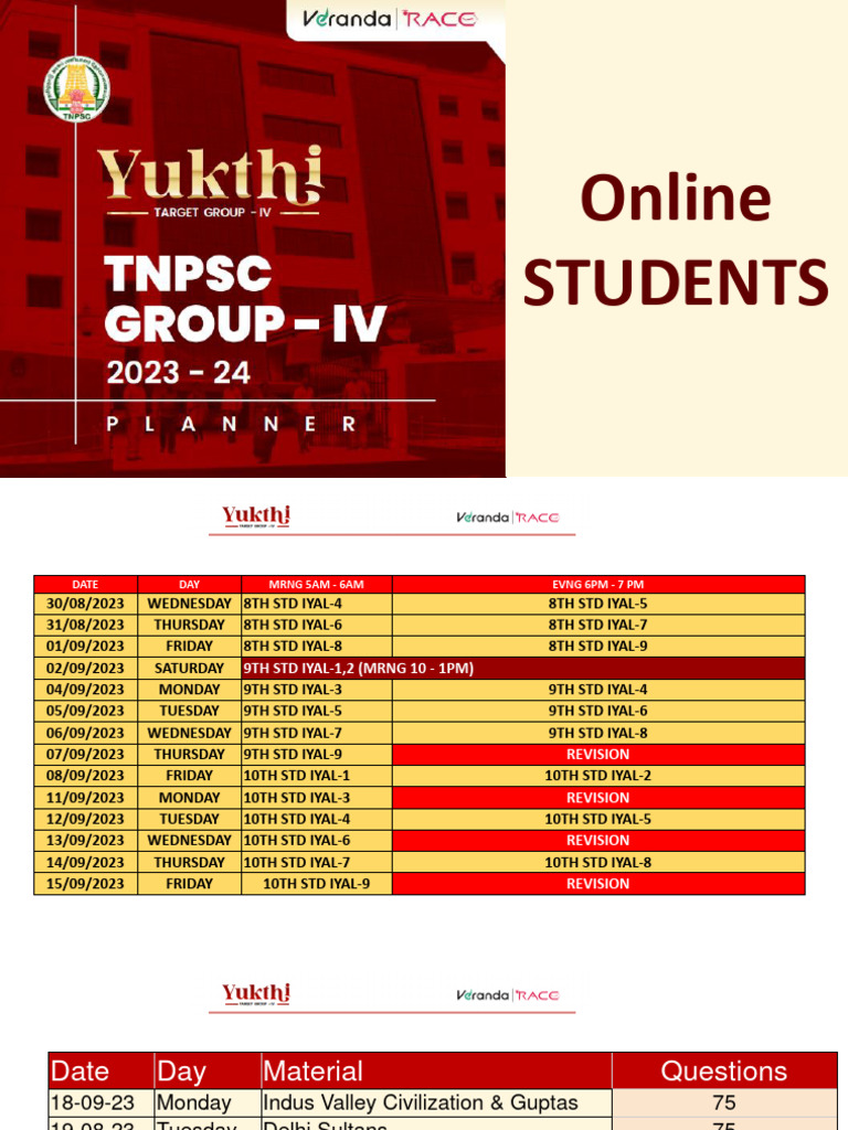 75 Days Study Plan For Group 4 Exam | PDF | Earth Sciences
