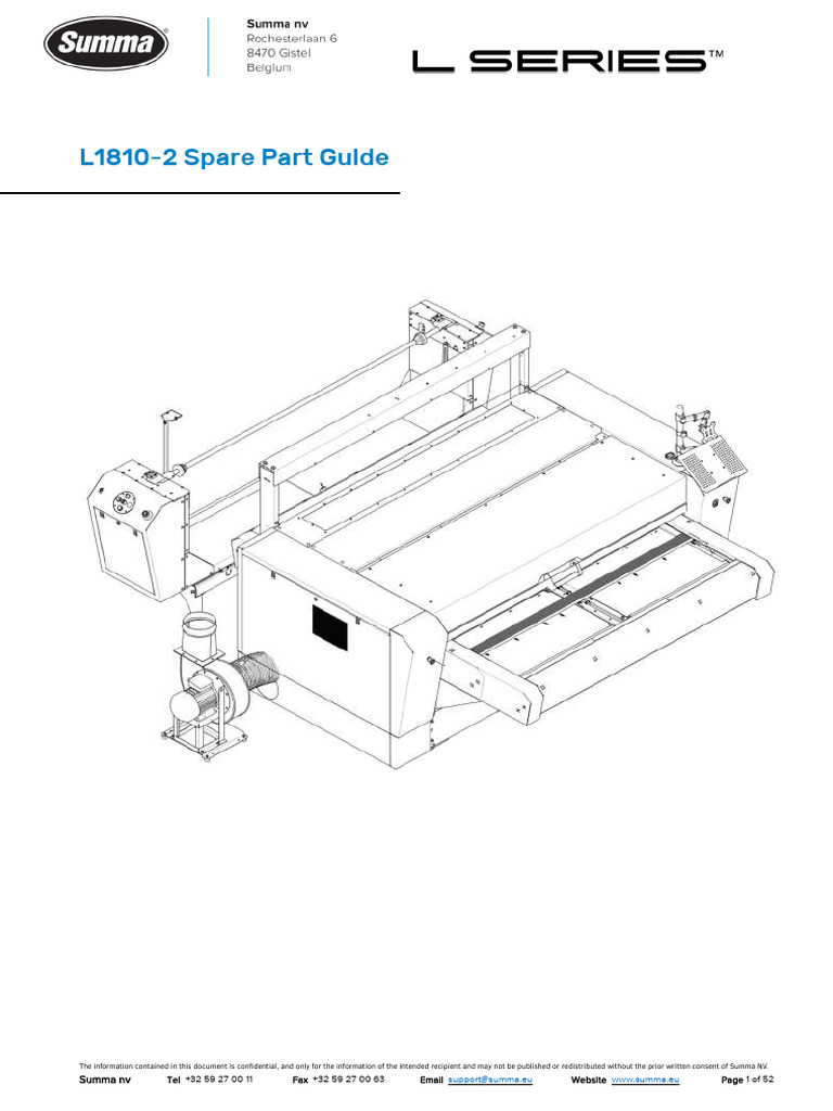 L1810-2 Spare Part Guide | PDF | Belt (Mechanical) | Manufactured Goods
