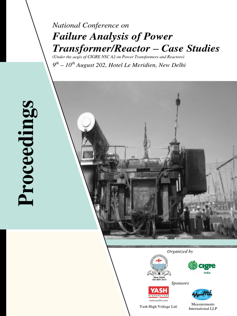 Proceeding 9-10 Aug 2023 CBIP-CIGRE (INDIA) | PDF | Transformer | Water