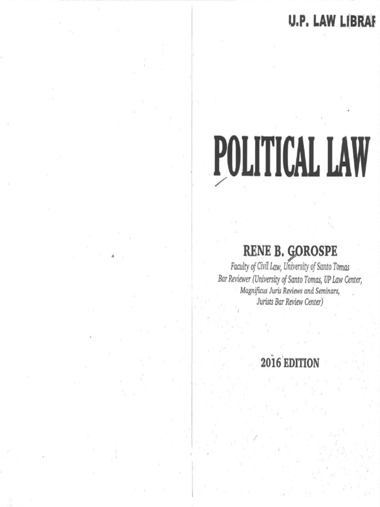 GOROSPE - Political Law | PDF