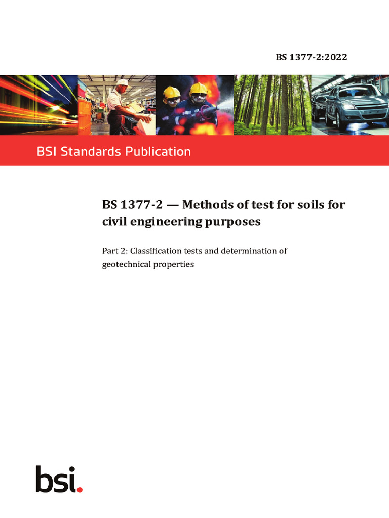 BS 1377-2-2022 | PDF
