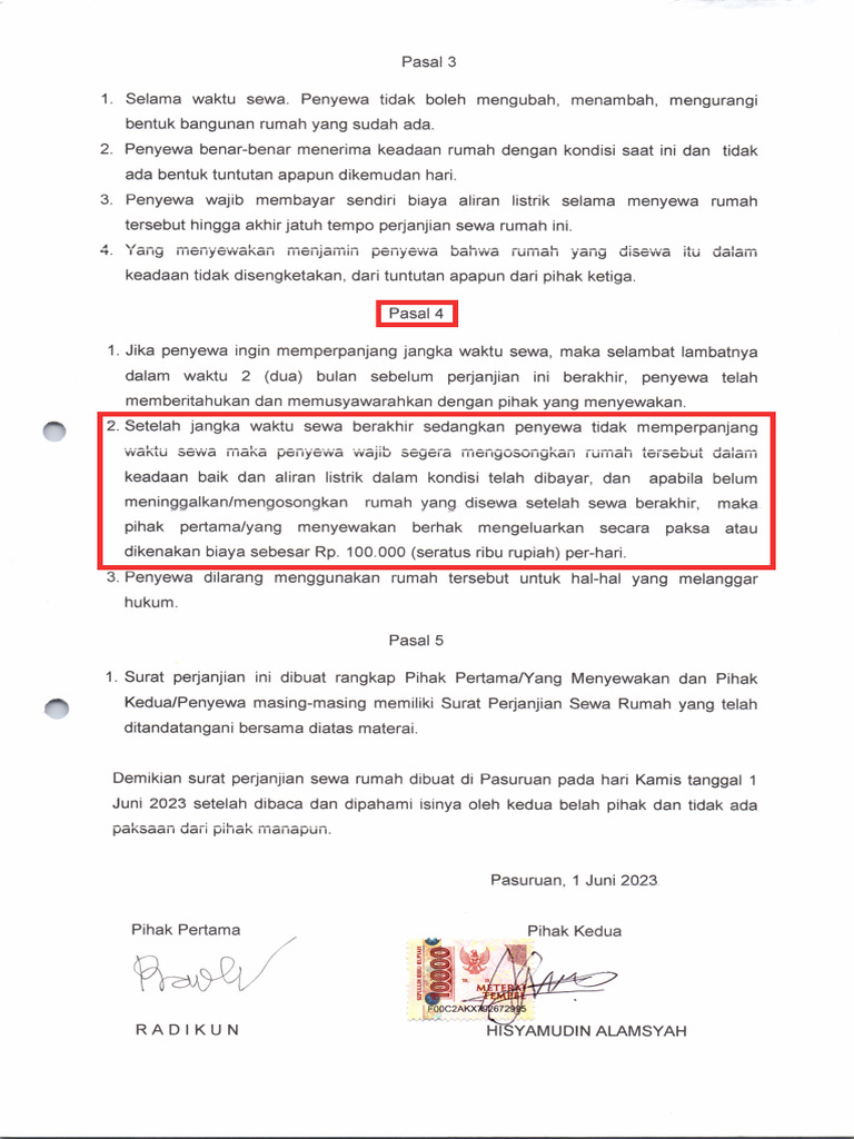 Hal. 2 Pasal 4 Poin 2 | PDF