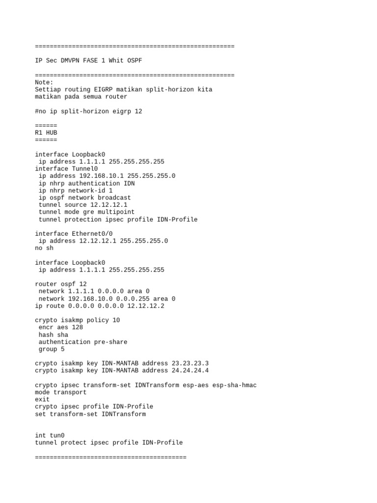 DMVPN | PDF | Router (Computing) | Internet Protocols