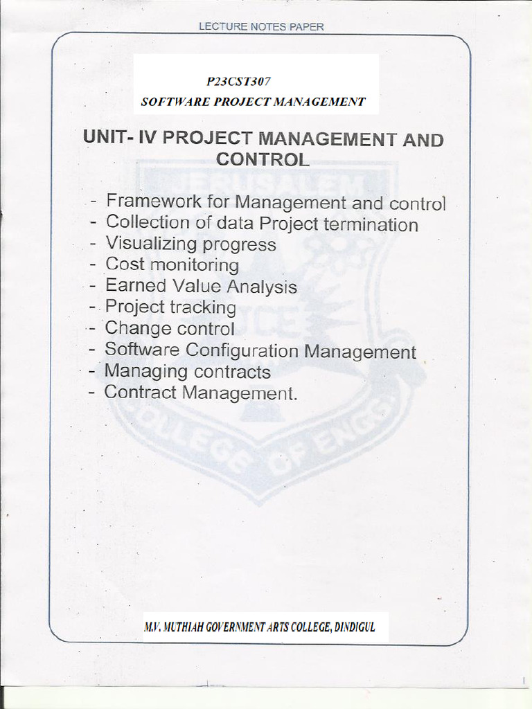 SPM Unit 4 Notes | PDF