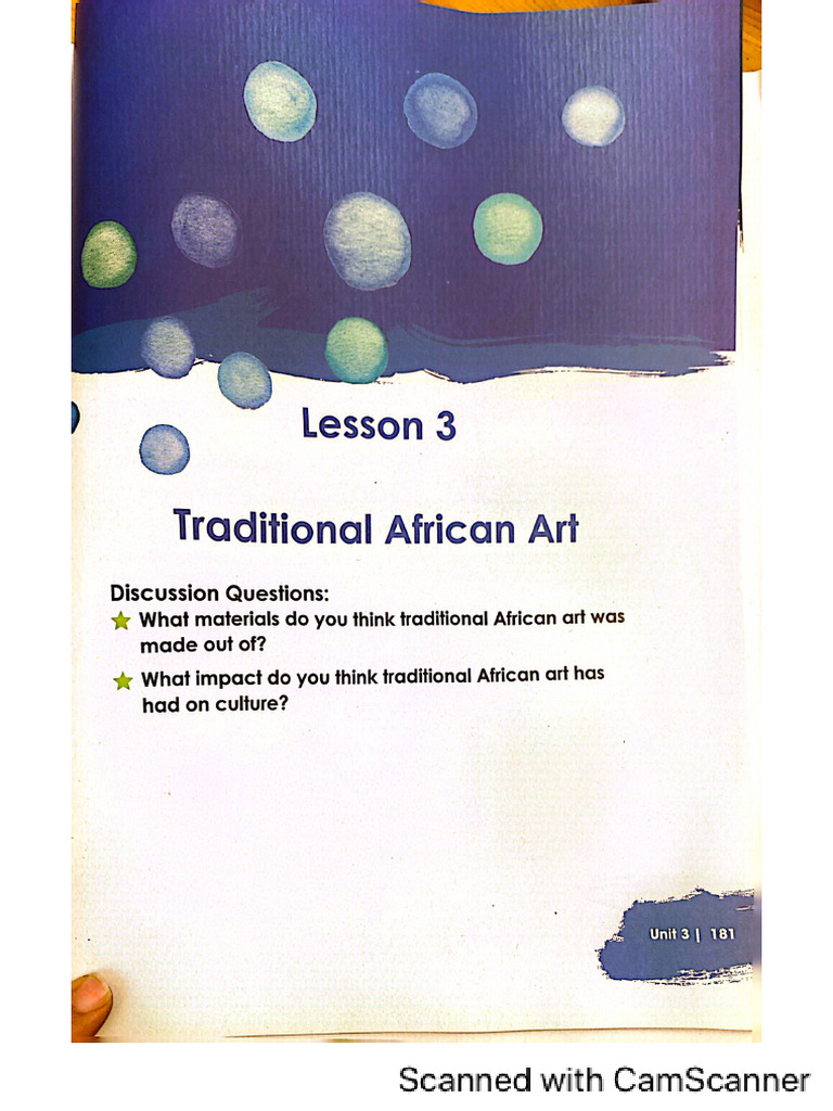 Y9-UAE SST Traditional African Art | PDF