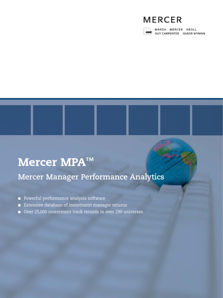 Mercer MPA Brochure | PDF | Investment Management | Risk