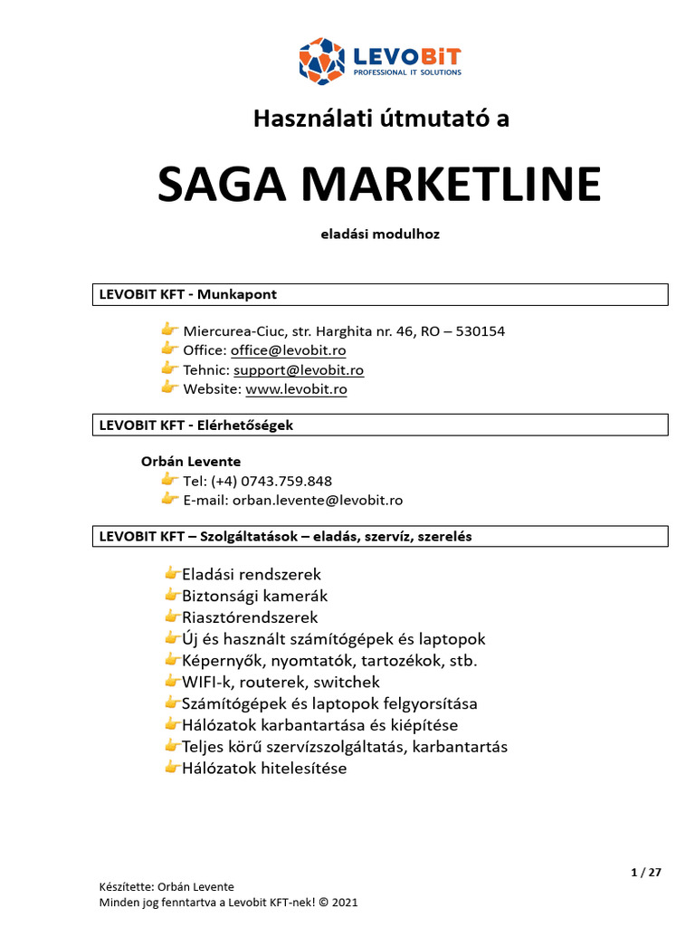 Marketline Manual | PDF