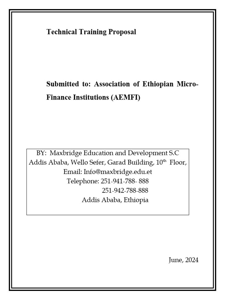 Training Title For Microfinance 2024 | PDF | Learning | Evaluation