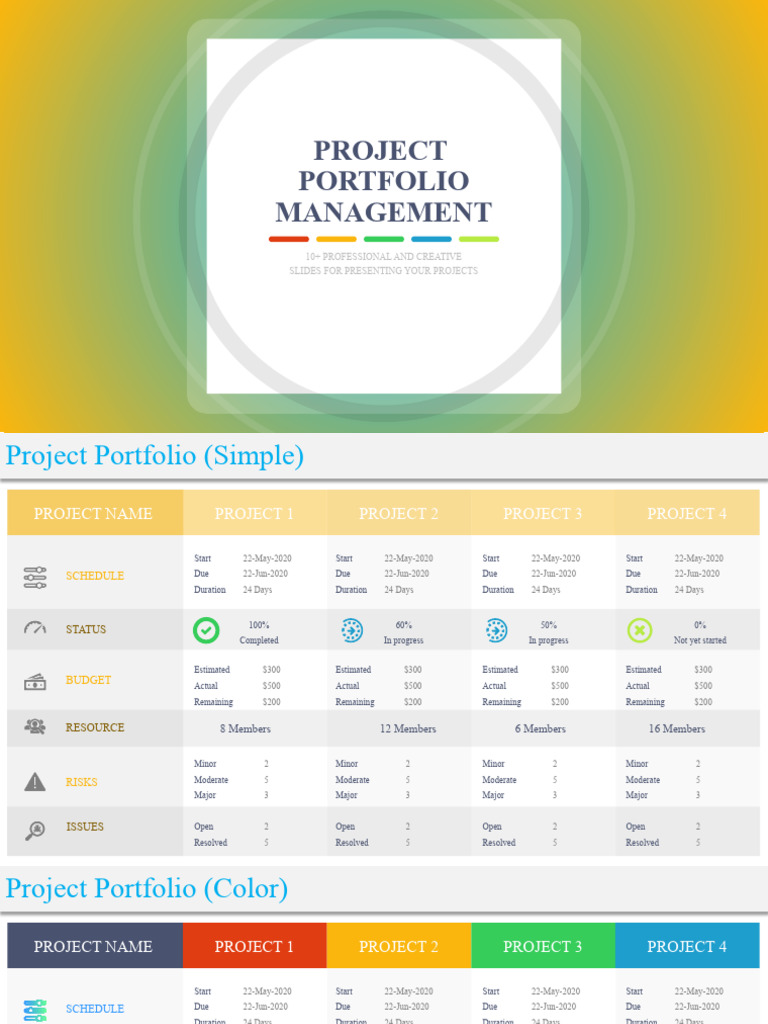 ANALYSISTABS - A01.3. Project Portfolio Management Slides | PDF | Business
