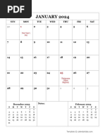 2026 Printable Landscape Monthly Calendar | PDF | Observances