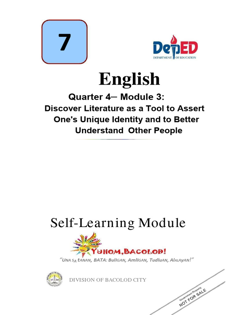 Melc g7 q4 Module 3 English | PDF | Poetry | Prose